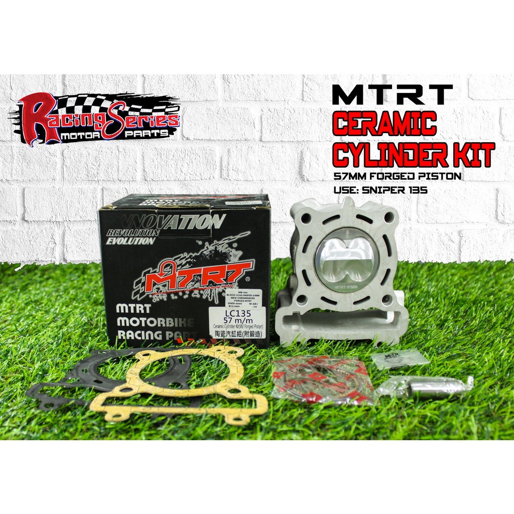 MTRT Sniper 135 chromebore block forged piston (57MM) | Shopee Philippines