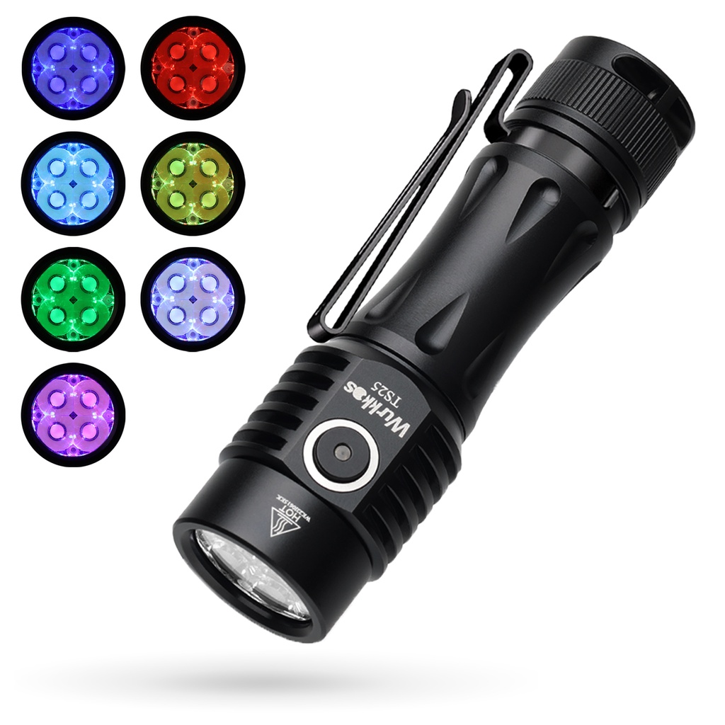 Wurkkos TS25 Powerful 4000lm 21700 Flashlight Quad TIR Optic With Multi ...