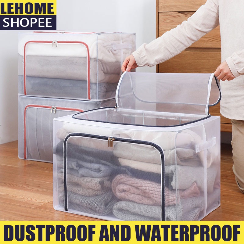 【BUY1TAKE1】60-110L Dust-proof Waterproof Large Capacity Storage Box PVC ...