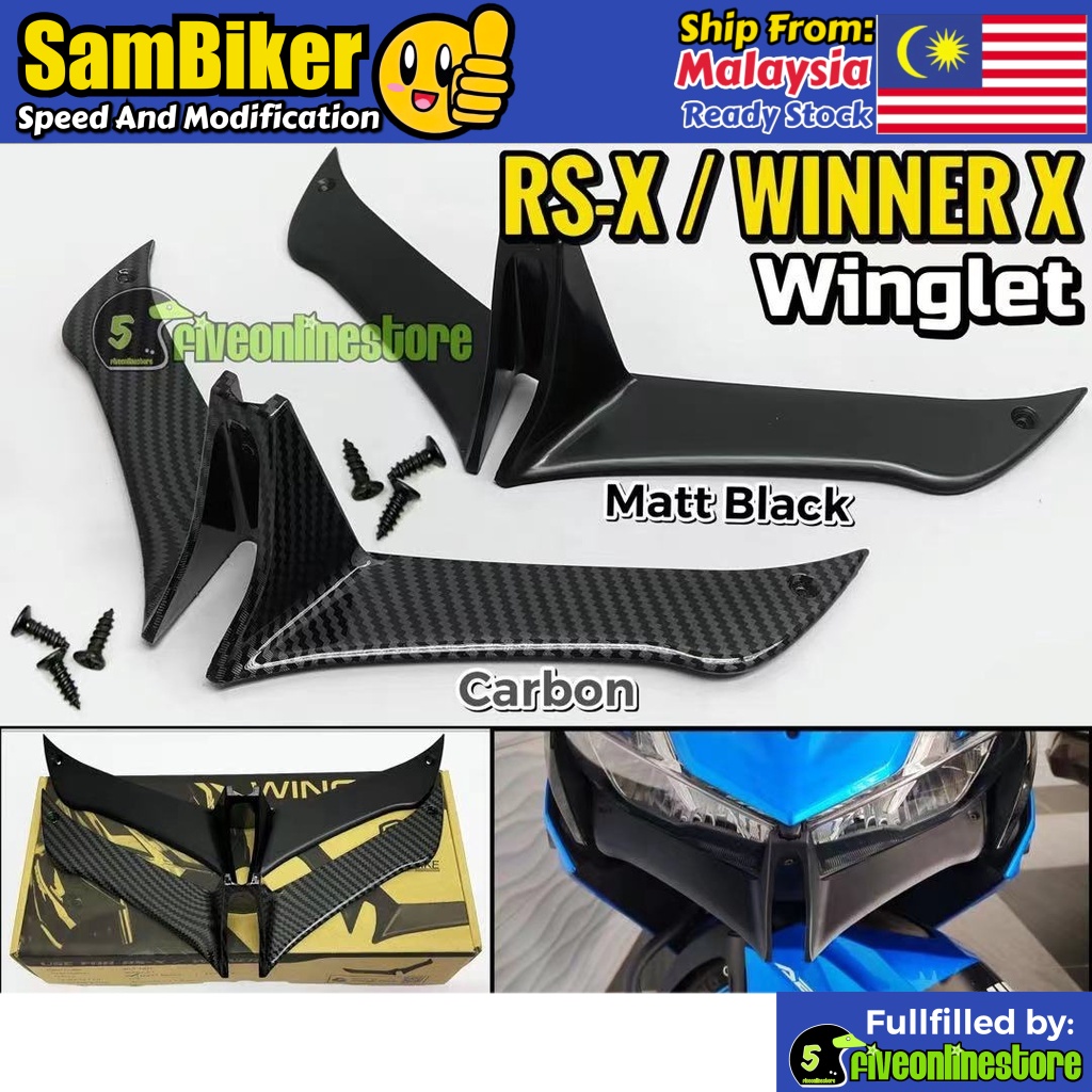 RSX150 Winglet Colorbike Winglet Kelawar Front Fairing Cover Racing ...