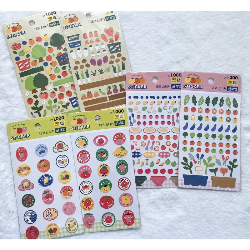 Korean DAISO FRUIT STICKERS | Shopee Philippines