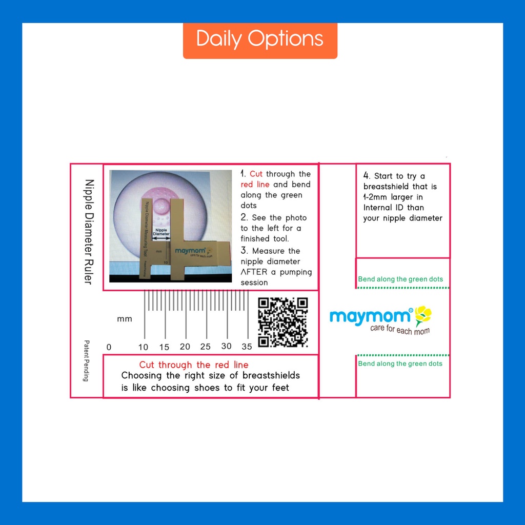 Maymom Nipple Ruler for Breastpump Flanges and Inserts | Shopee Philippines