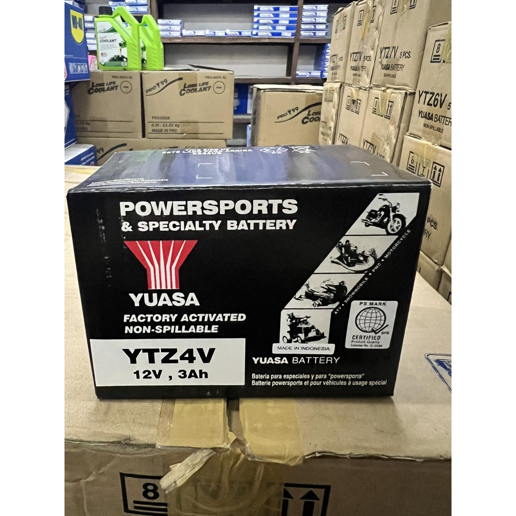 Yuasa Motorcycle Battery YTZ4V 12V 3Ah | Shopee Philippines