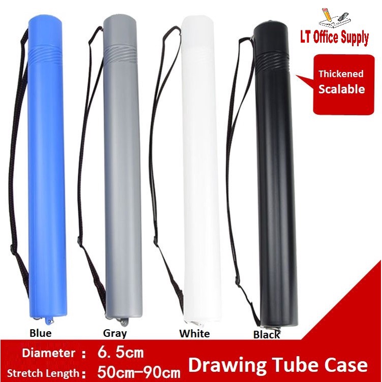 Drawing Tube Blueprint Case Telescoping Art Tube Plastic Storage Tube ...