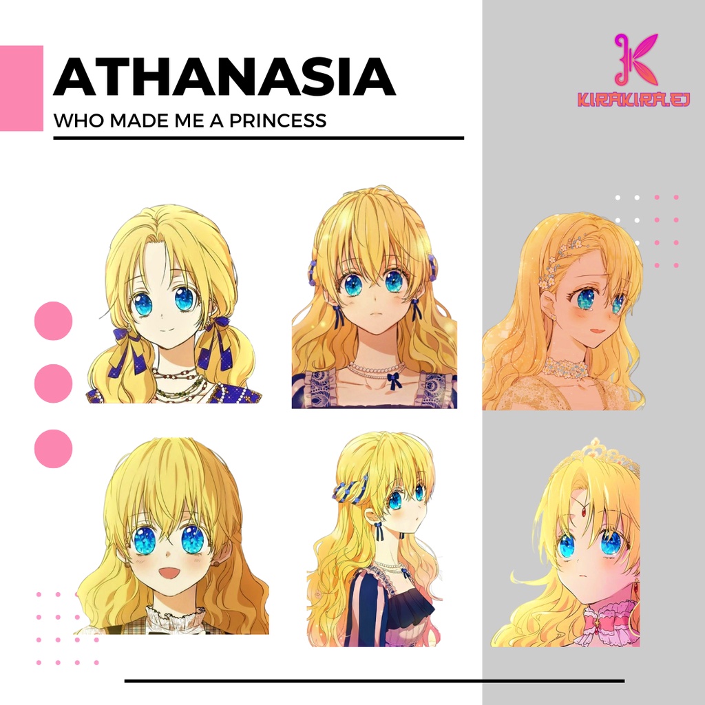 STICKER Athanasia Who Made Me a Princess Vinyl Water Proof Manhwa ...