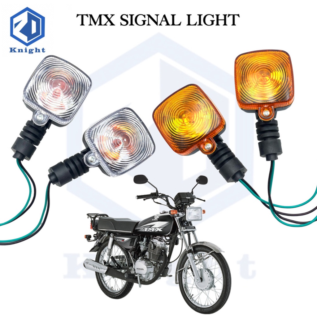 Knight Motorcycle Tmx Turn Signal Light Orange/White Universal | Shopee ...