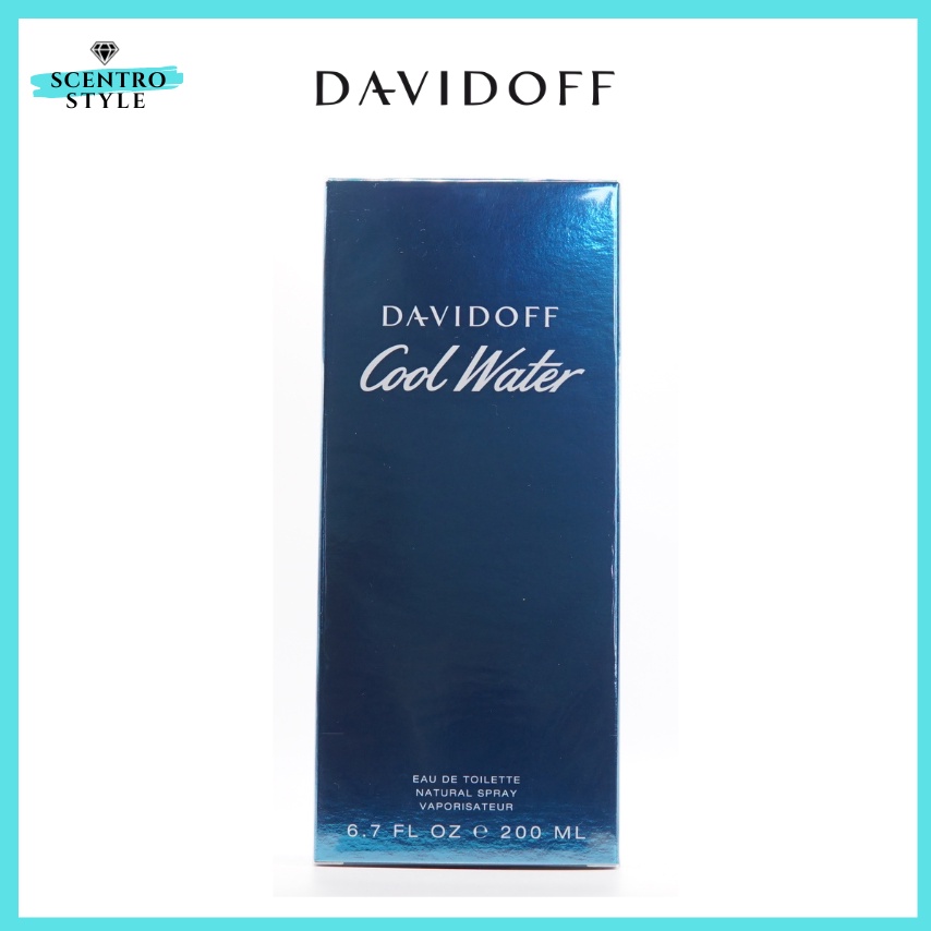 Davidoff Cool Water EDT 200ml Men's | Shopee Philippines