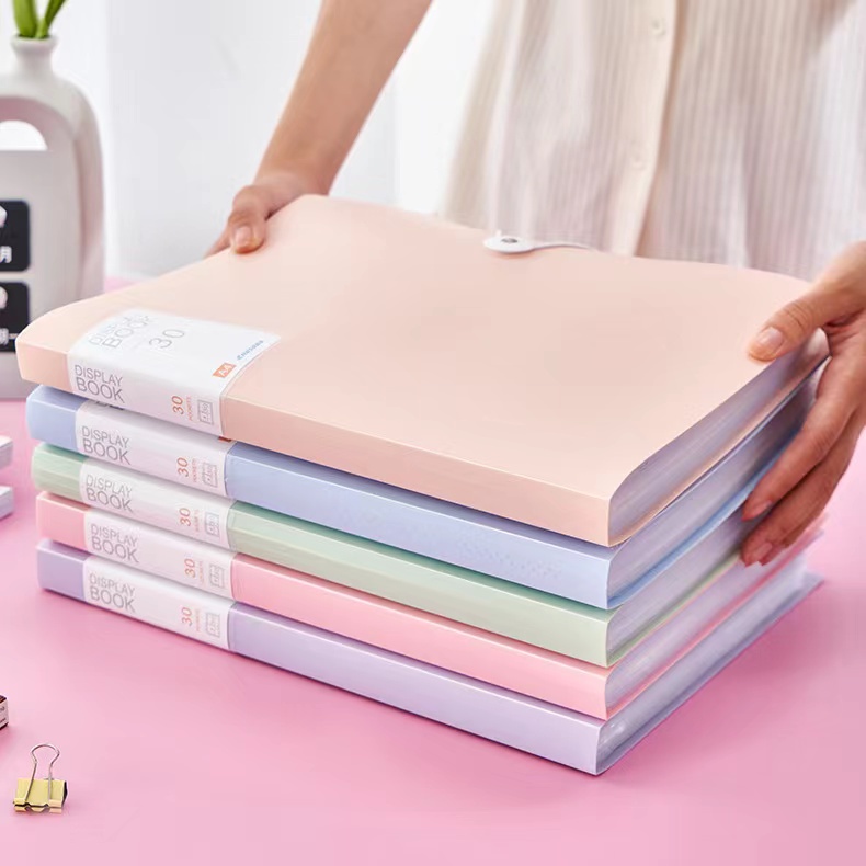 30/60 Pages Plastic Expanding File Folders Fine A4-Paper Expanding File ...