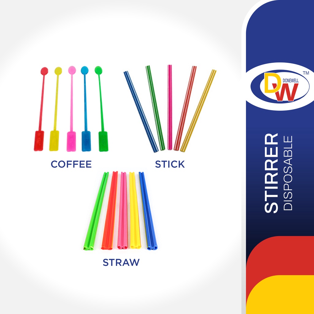 Donewell Disposable Plastic Stirrer 1kg (900pcs) | Shopee Philippines