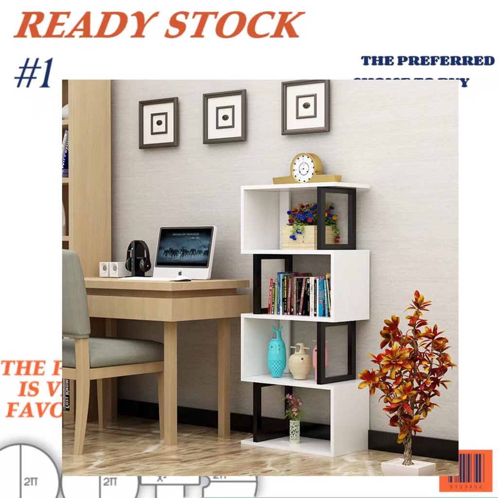 ️COD ️ 5-layers Modern Minimalist Creative Bookshelf Multi-layer ...