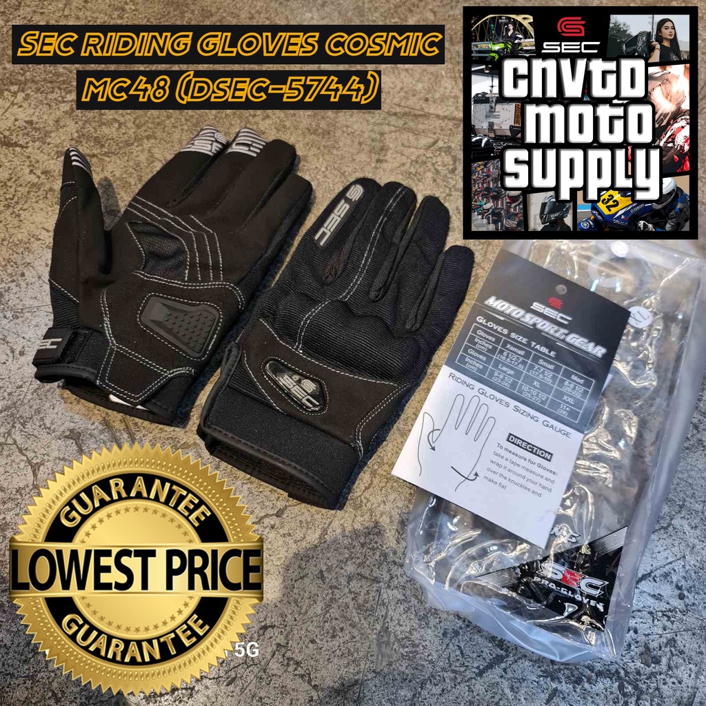 Sec riding gloves cosmic mc48 (dsec-5744) | Shopee Philippines