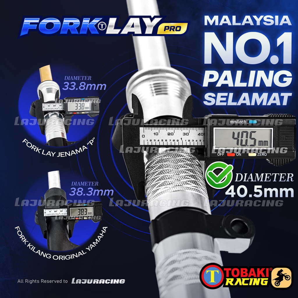 TOBAKI RACING Fork Lay PRO Y15ZR LC135 Y16ZR RSX150 ZX150 KR150 Y15 Y16 ...