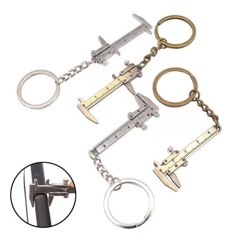 Simulation Model Slide Ruler Vernier Caliper Key Chain/Universal Car ...