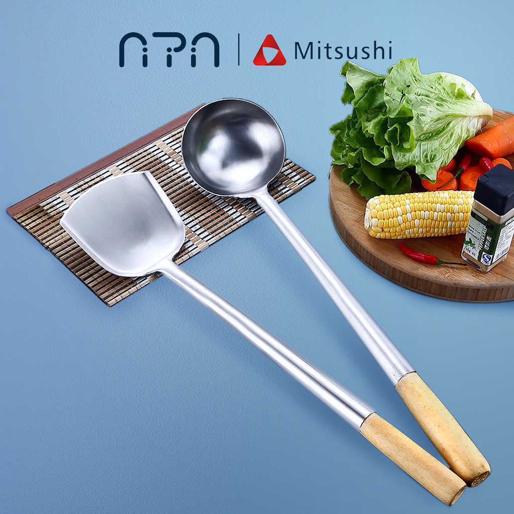 Nipiin Kitchenwares Spatula Sandok Cooking Utensils Stainless Steel Big ...