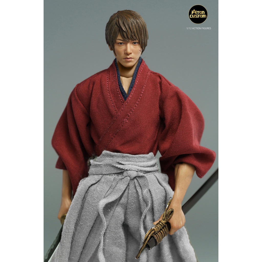 Atoncustom 1/12 20cm Cloth Clothes Langke Kenshin Action Figure Pre ...