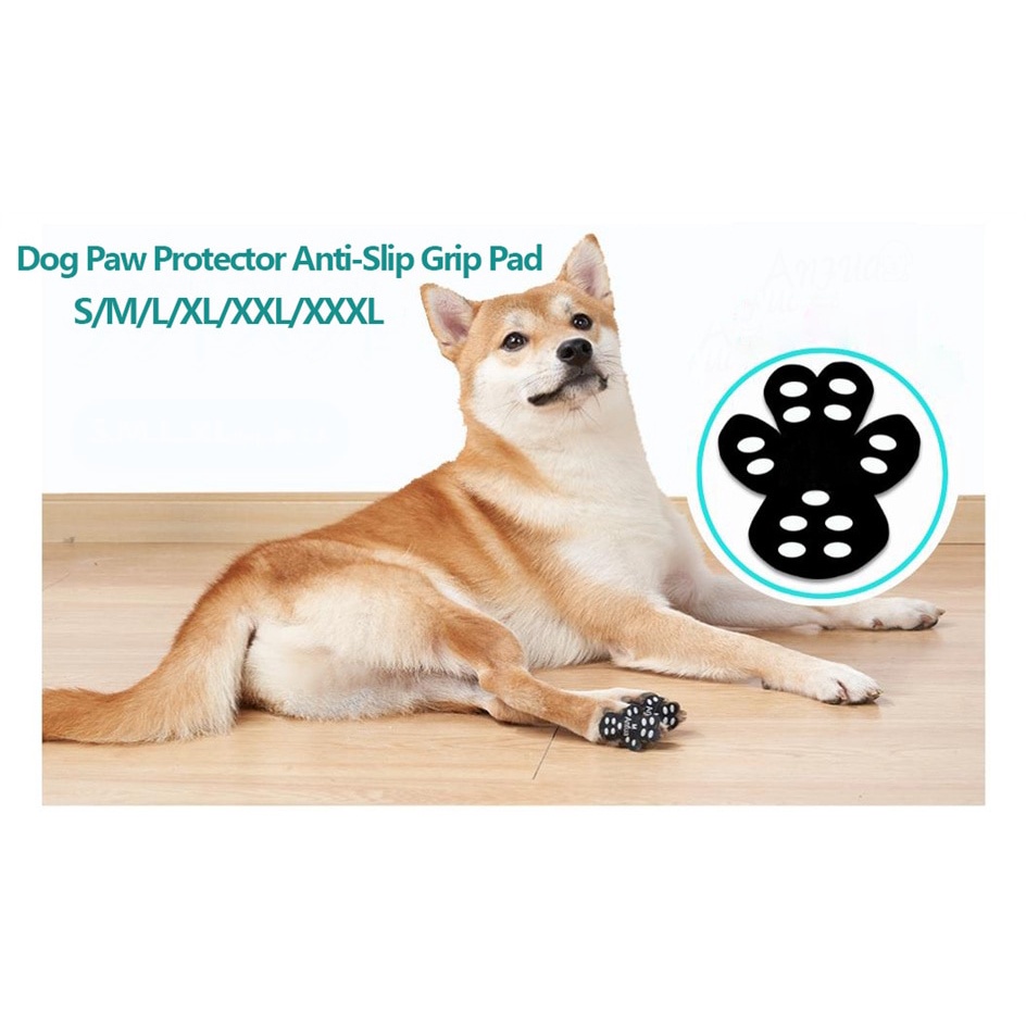 Dog Paw Protector Anti-Slip Grip Pad Set to Provides Traction and Brace ...