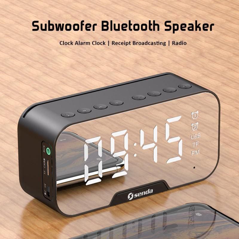 J"ice Mini Audio Bluetooth Speaker With FM Radio Desktop Mirror Screen ...