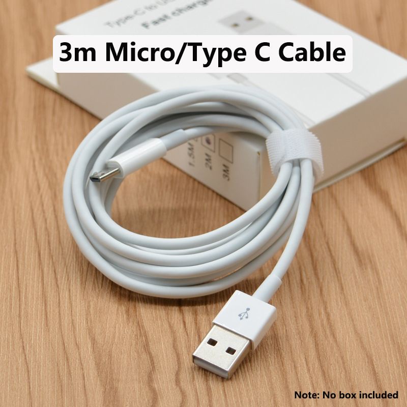 3M Original Micro USB/Type C Cable Long Charger Cord for Android Phone ...