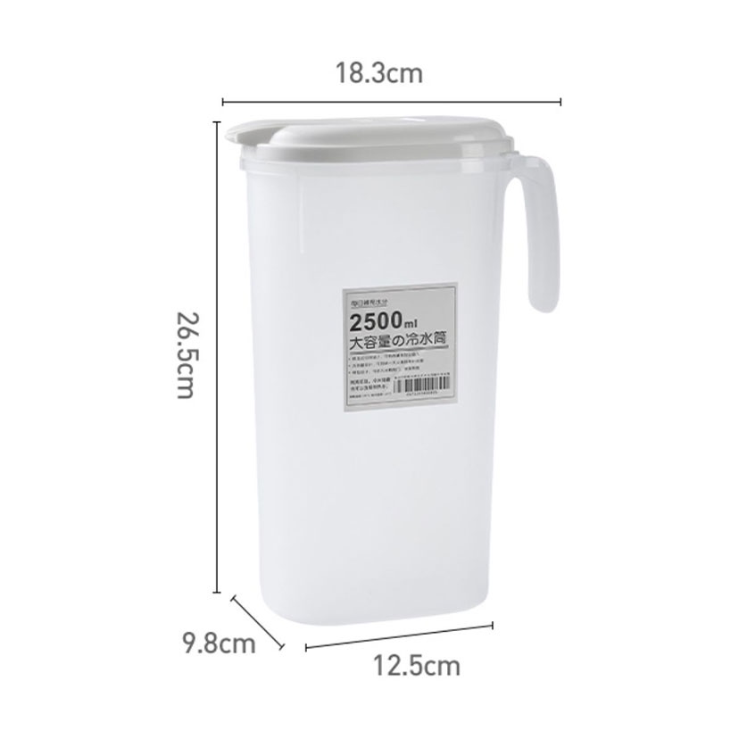 1800/2500ML Fruit tea bucket cold water bottle beverage bucket with ...