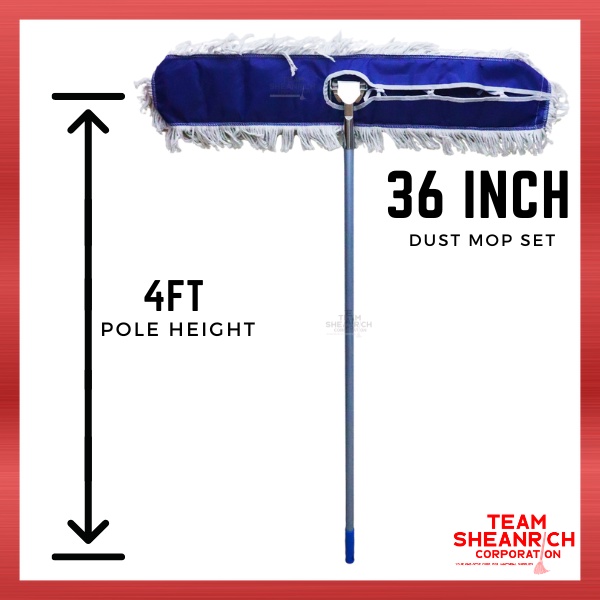 Dust Mop/ Lobby Mop Complete Set & Refill 24'' & 36'' | Shopee Philippines