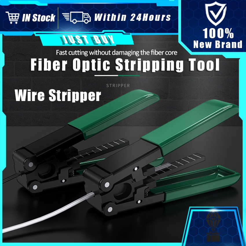 Durable Fiber Optic Drop Cable Stripper Steel 125um Diaeter for tight ...