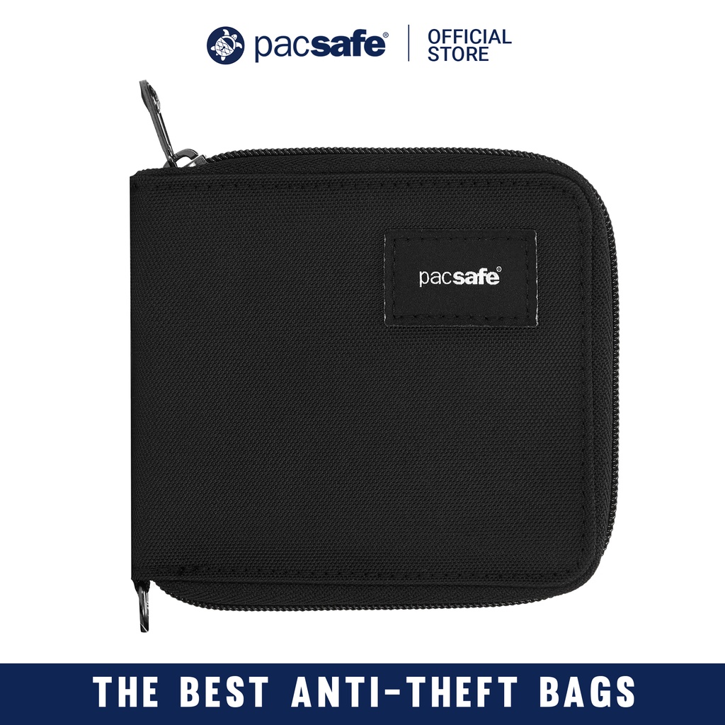 Pacsafe RFIDSafe RFID Blocking Zip Around Wallet | Shopee Philippines