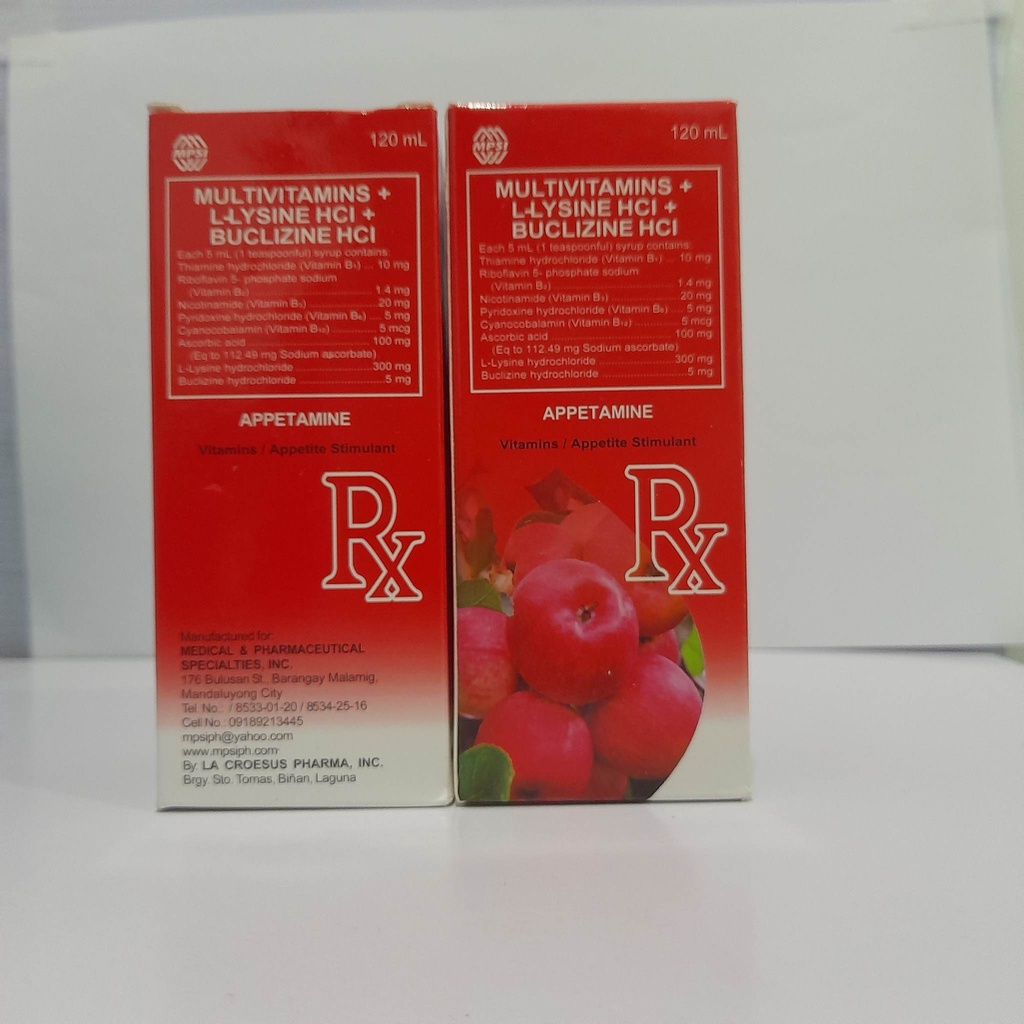 APPETAMINE SYRUP 120ML | Shopee Philippines