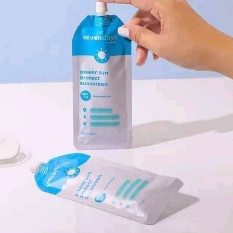 1PC SEVENDAYS POWER SUN PROTECT SUNSCREEN SPF40 50G | Shopee Philippines