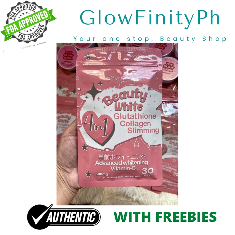 You Glow Babe Beauty White 4 in 1 Glutathione Collagen Slimming Capsule | Shopee Philippines