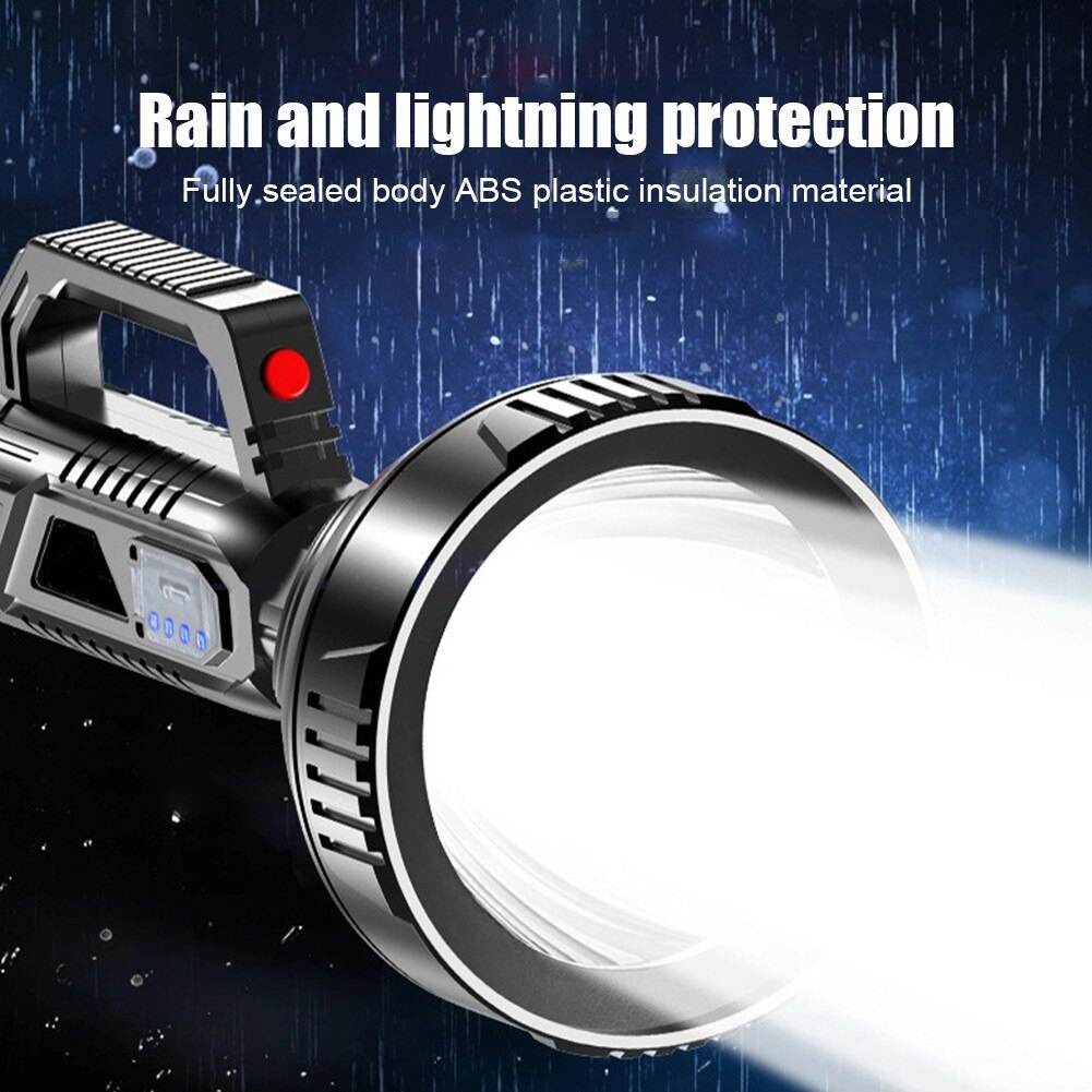 Rechargeable Waterproof LED Search Light Spotlight Big Beam Patrol Long ...