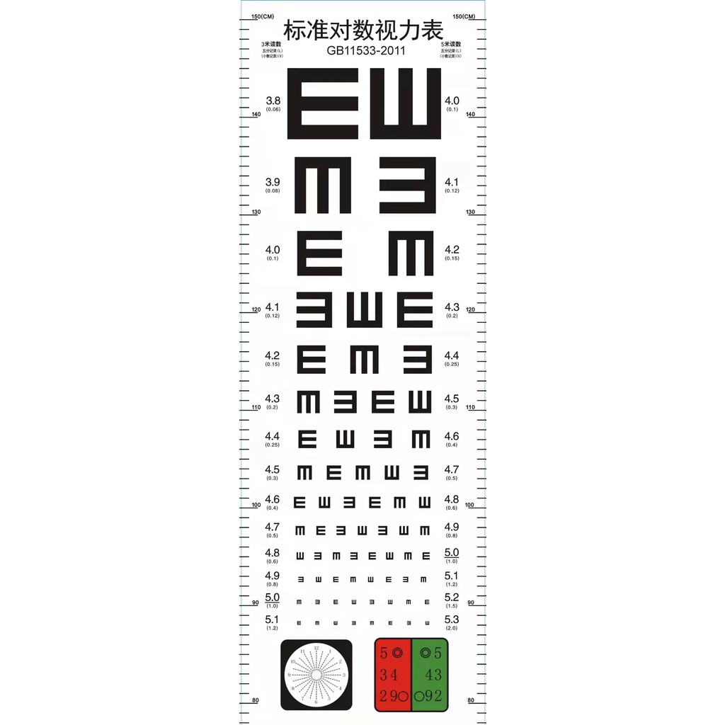 Visual Chart Standard Vision Comparison Table International Standard ...