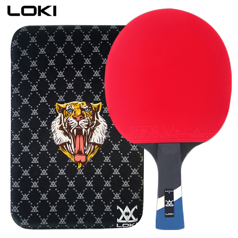 Original LOKI 6 Star CARBON Table Tennis Racket (with Square Bag ...