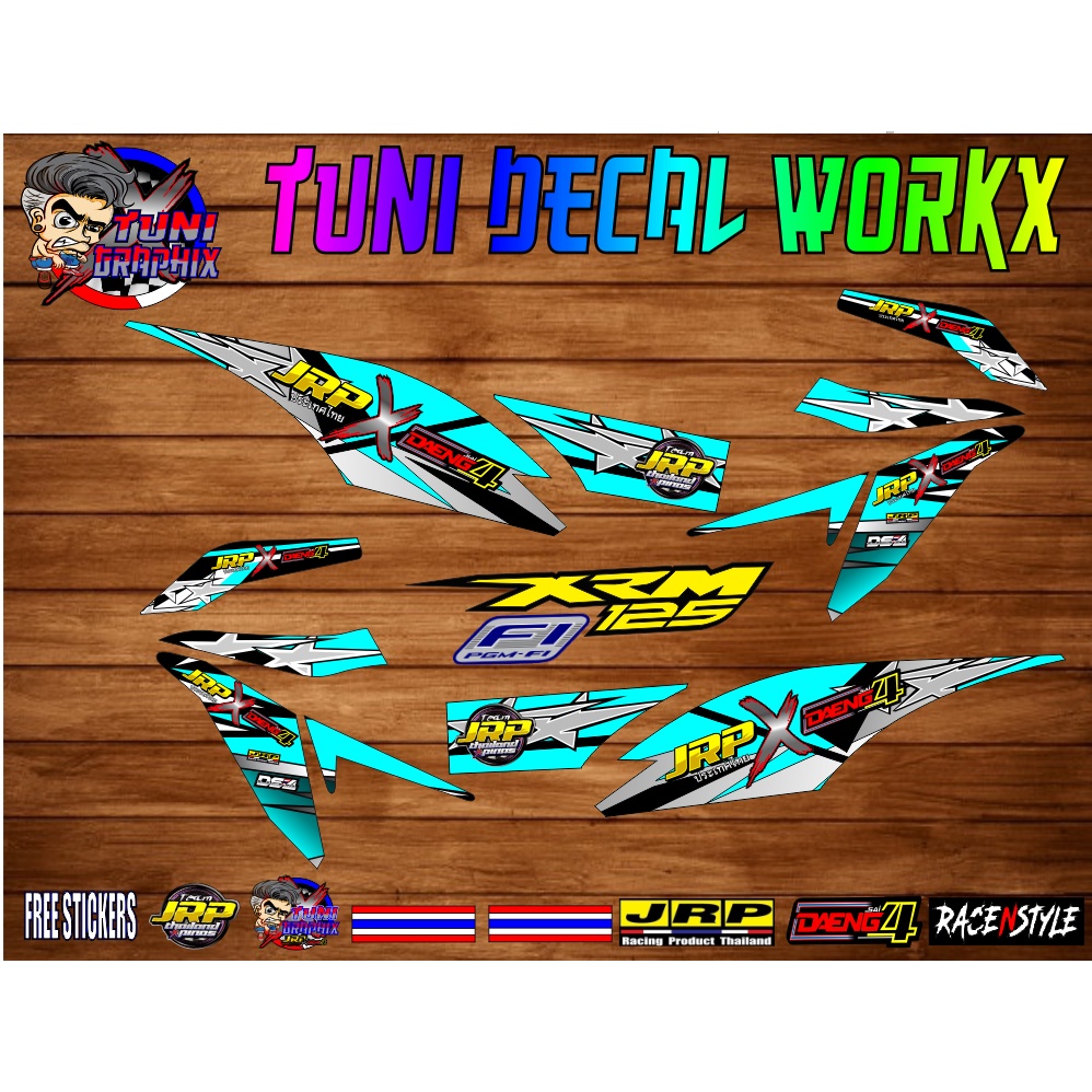 XRM 125 FI Decals - (JRP x DAENG VER.1) STREET BIKE CONCEPT | Shopee ...