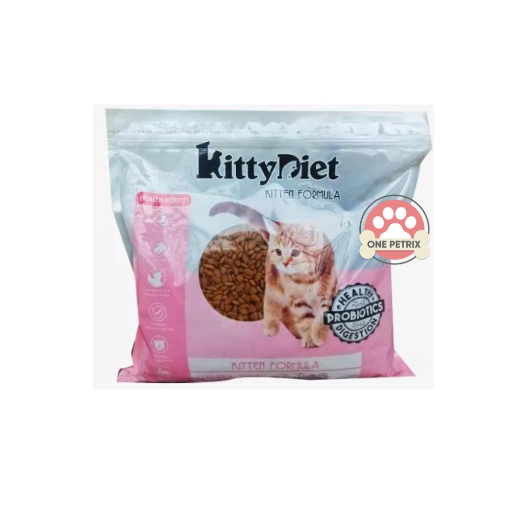 Kitty Diet Kitten Cat Food Formula Chicken , Tuna, Egg & Milk - 1KG ...
