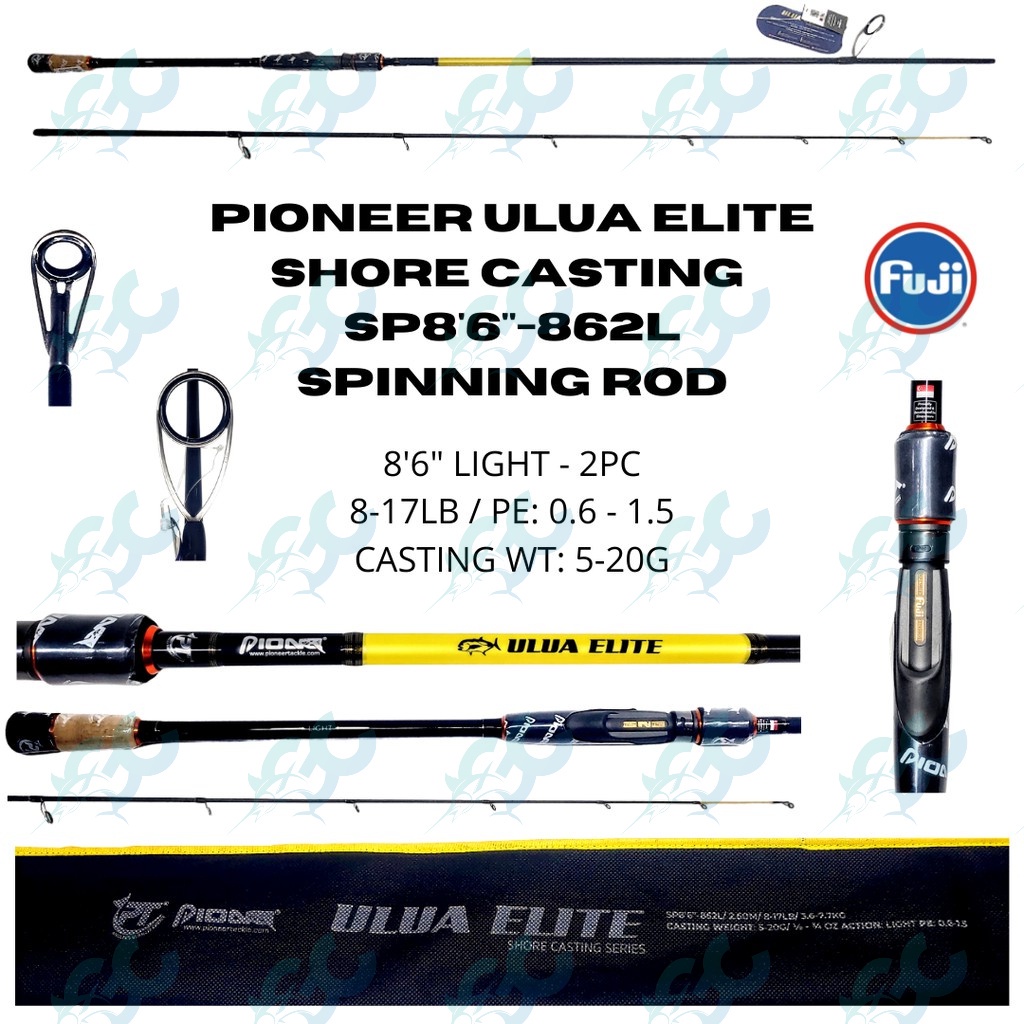 Pioneer ULUA ELITE Light Shore Casting Series 862L 8ft 6 inches ...