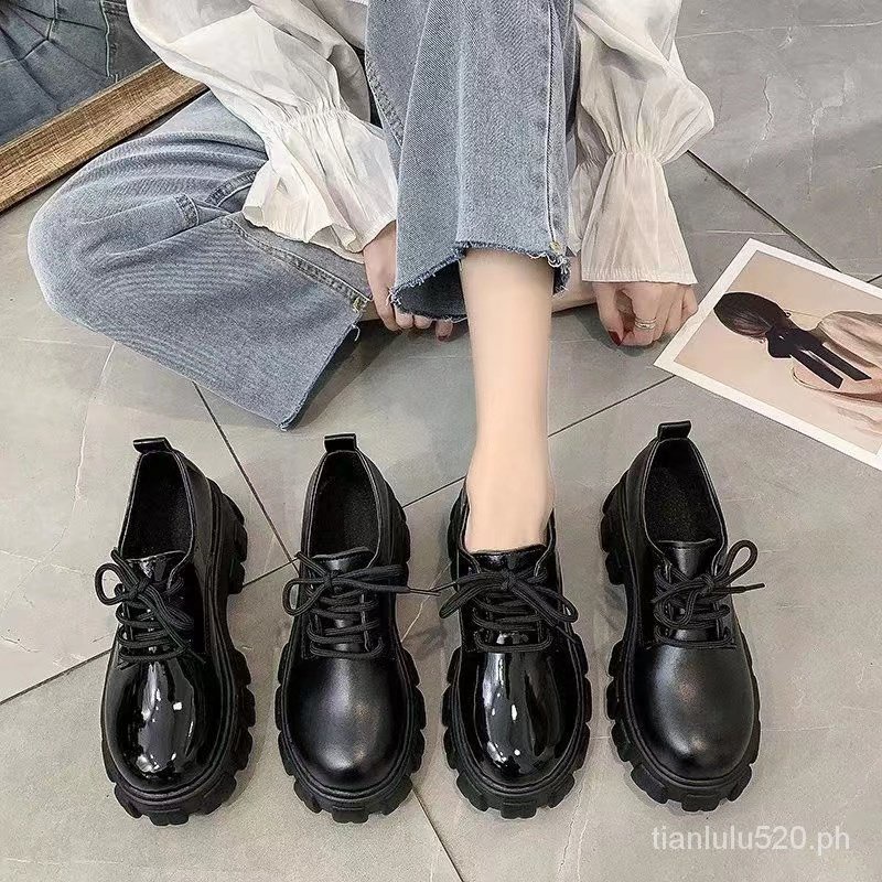 Size 35-43 soft platform Shoes for Women Korean school Black Oxford ...