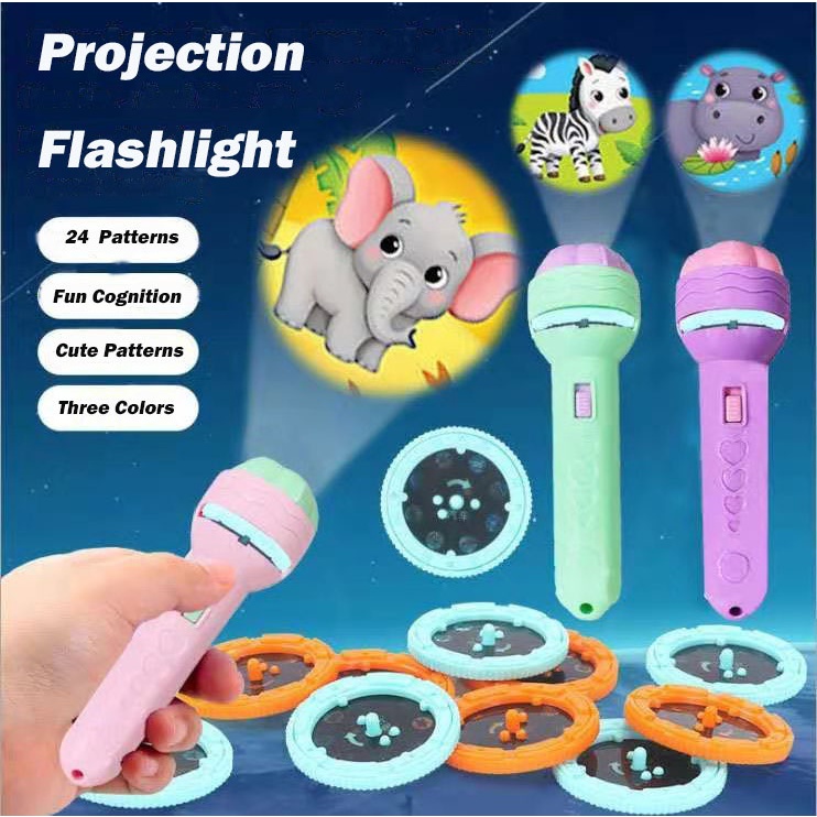 Little Buddy Children's Projection Flashlight With 24 Pcs Sleeping ...