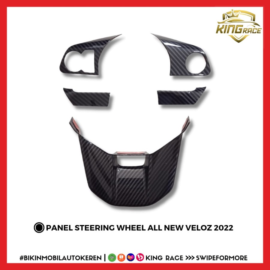 Special Steering Wheel Panel for All New Veloz 2021-2022 Otoproject ...