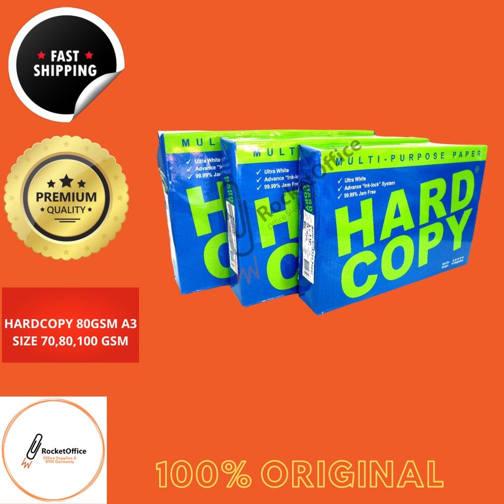 Hard Copy Paper A3 70GSM | Shopee Philippines