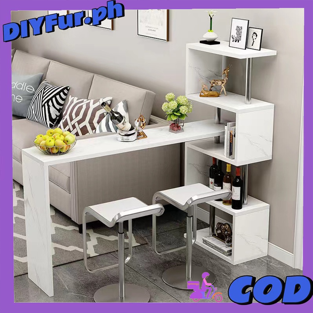 COD Modern MINI Bar table Rotating 360 Swivel Bar counter table coffee ...