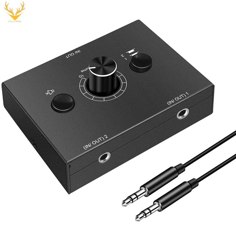 35mm Audio Switcher 2 Input 1 Output1 Input 2 Output Audio Splitter 6027