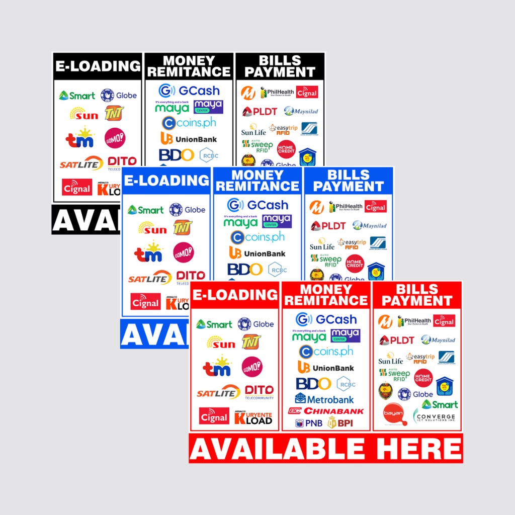 All-In-One Business Tarpaulin: Cash In/Out, Bills Payment, Load ...