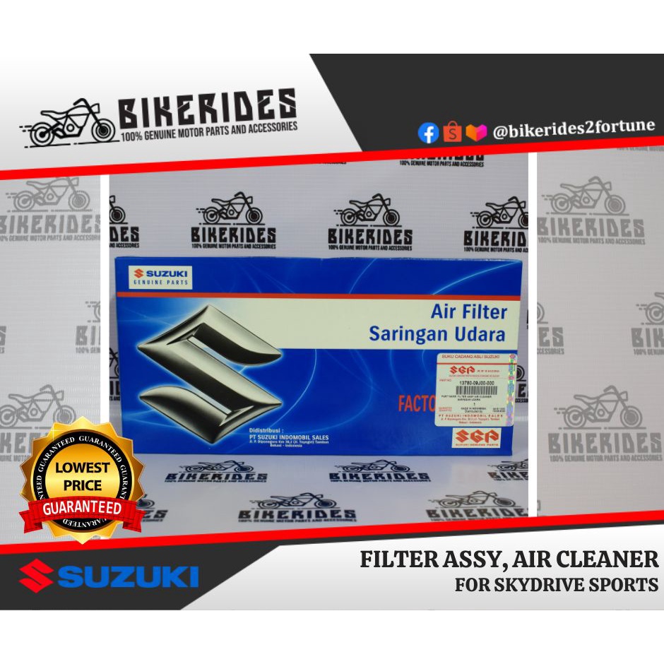AIR FILTER ELEMENT (SKYDRIVE SPORTS/CROSSOVER/NEX110) SUZUKI GENUINE ...
