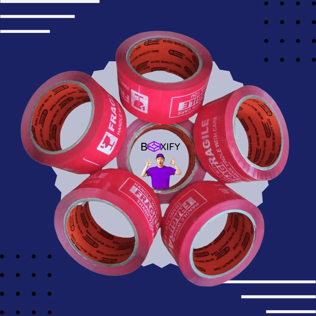 Fragile Stickers Tapes Warning Packing Label Packaging Tape Red Tape ...
