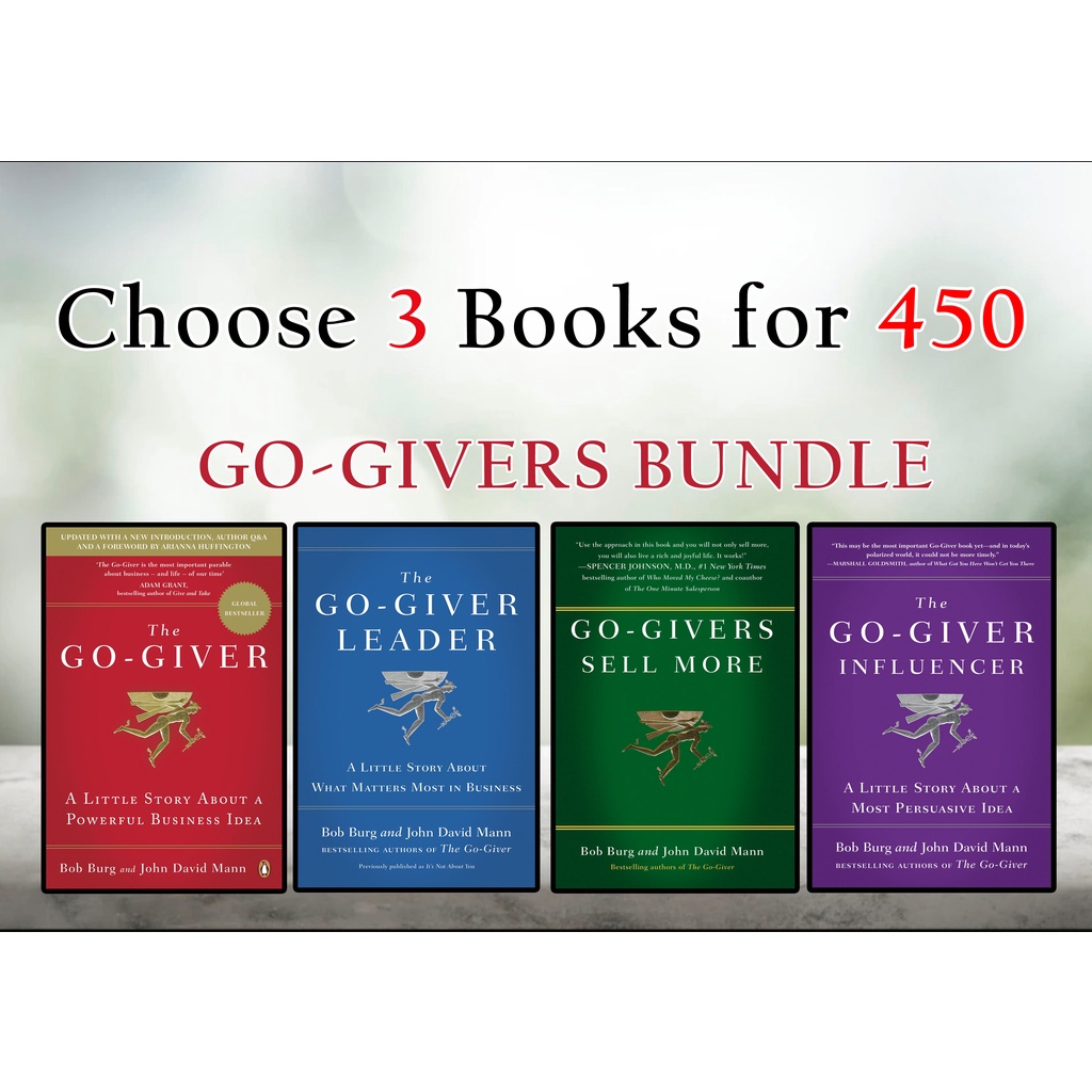 Go-Giver Bundle by Bob Burg & John David Mann | Shopee Philippines