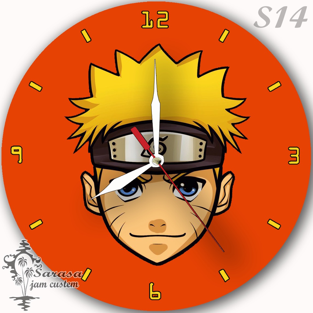 NARUTO S14 CUSTOM WALL CLOCK | Shopee Philippines