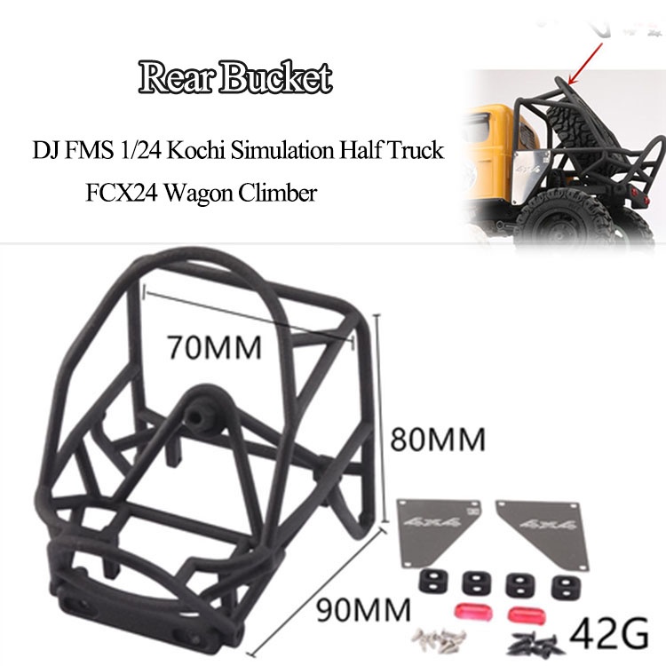 Modified Nylon Rear Bucket DJ FMS 1/24 Kochi Simulation Half Truck ...