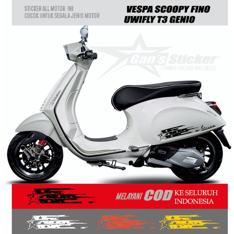 Sticker stripe vespa matic Electric Motorcycle uwinfly t3 genio ...