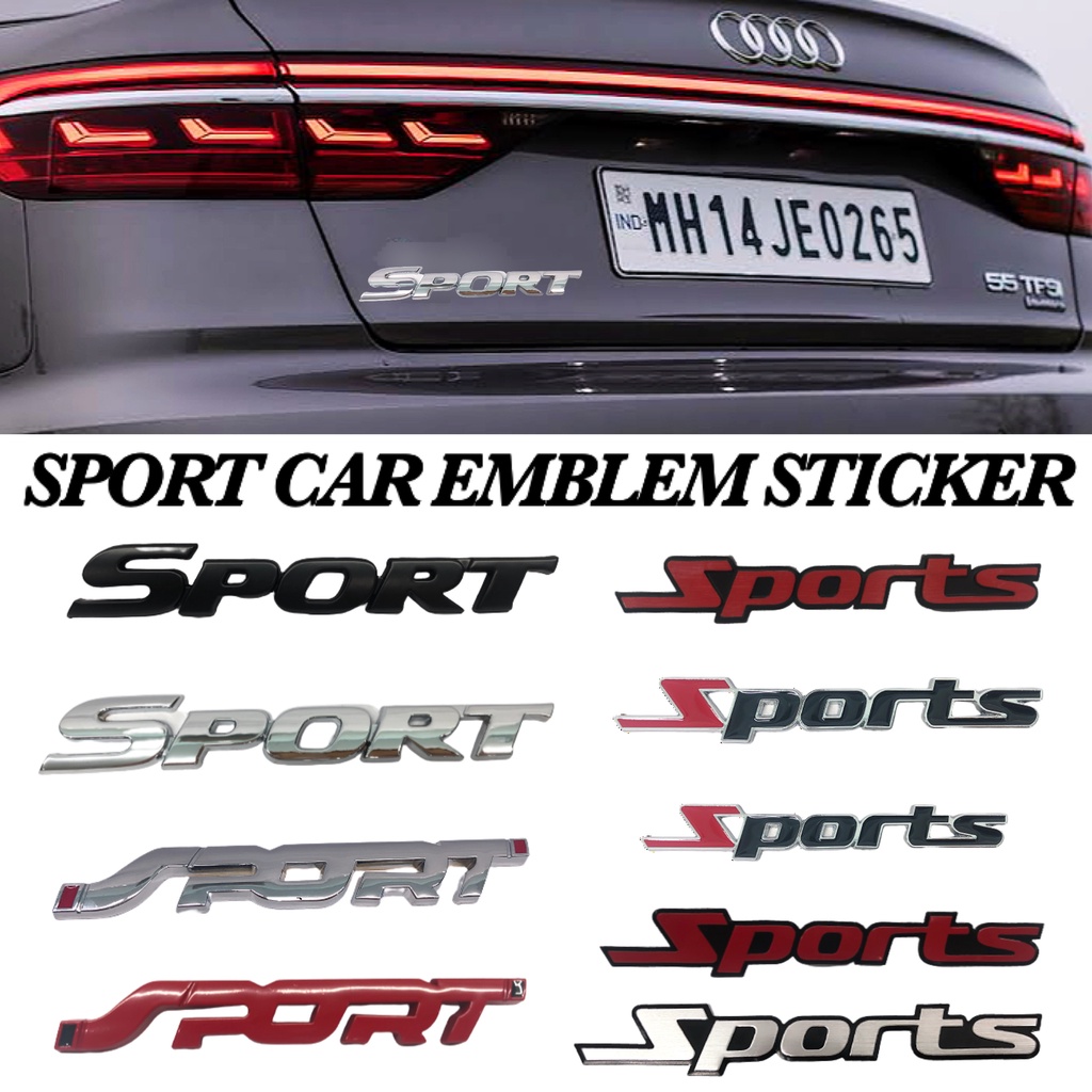 LD 1pc Sport Car Emblem Sticker Badge (Good Quality) | Shopee Philippines