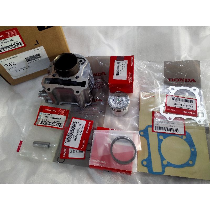 Cylinder block kit for honda beat fi v2 (block, piston,ring,pin,lock,b ...